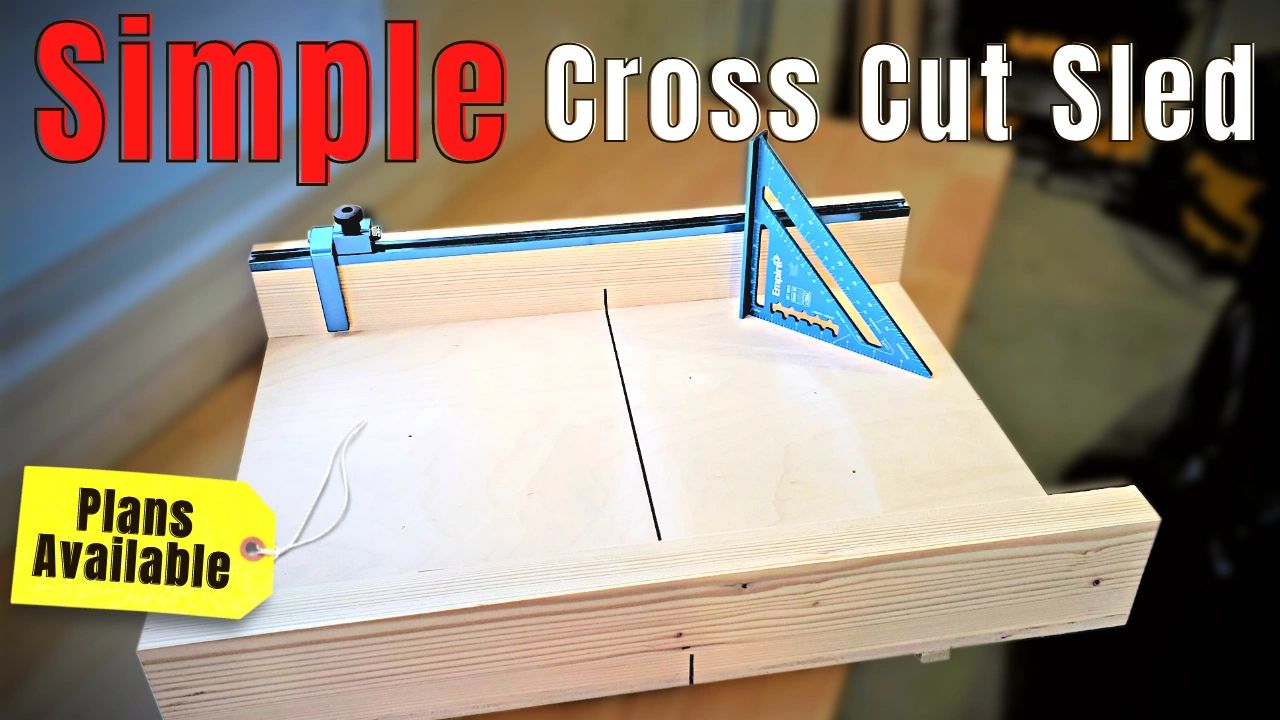 DIY Simple Table Saw Cross Cut Sled
